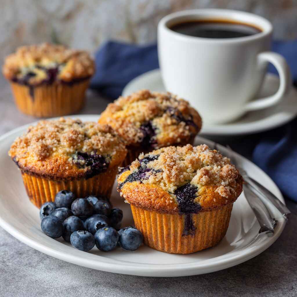 Blueberry Coffee Cake Muffins – Best Ever! Bakery-Style Magic