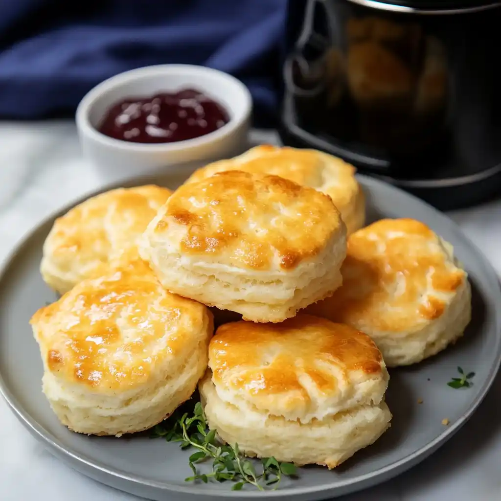 Frozen Biscuit in Air Fryer – 5-Min Fast, Crispy Perfection