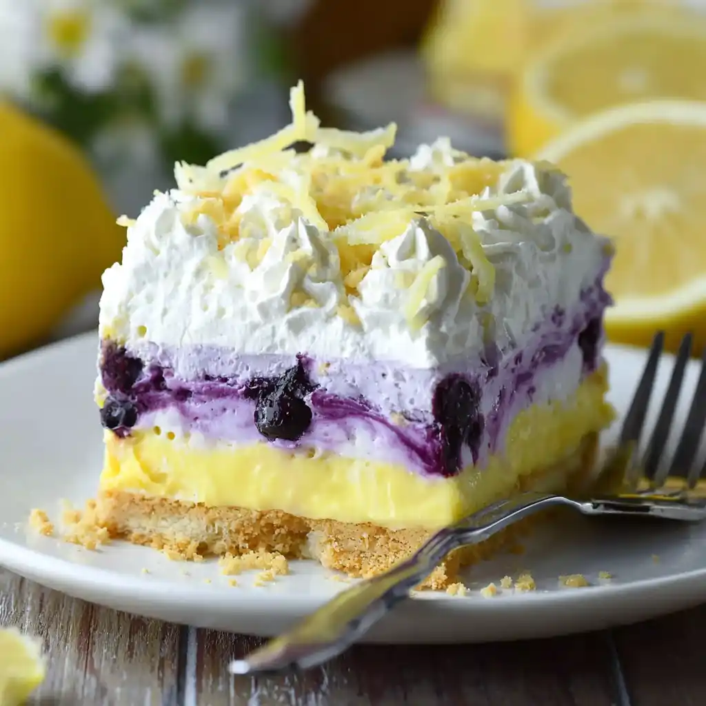 Lemon Blueberry Cheesecake Lasagna Recipe – Easy, No-Bake, Loved by All!