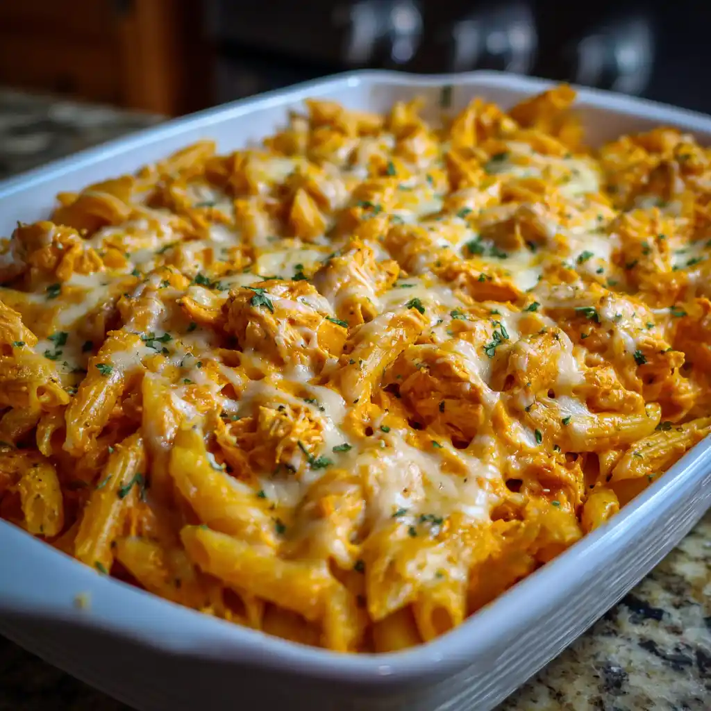 Cheesy Buffalo Chicken Pasta Bake - 5-Star Comfort Recipe