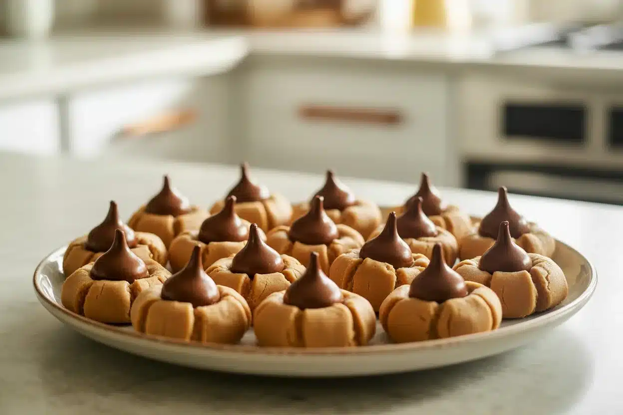 Easy 4-Ingredient Peanut Butter Kiss Cookies You’ll Love