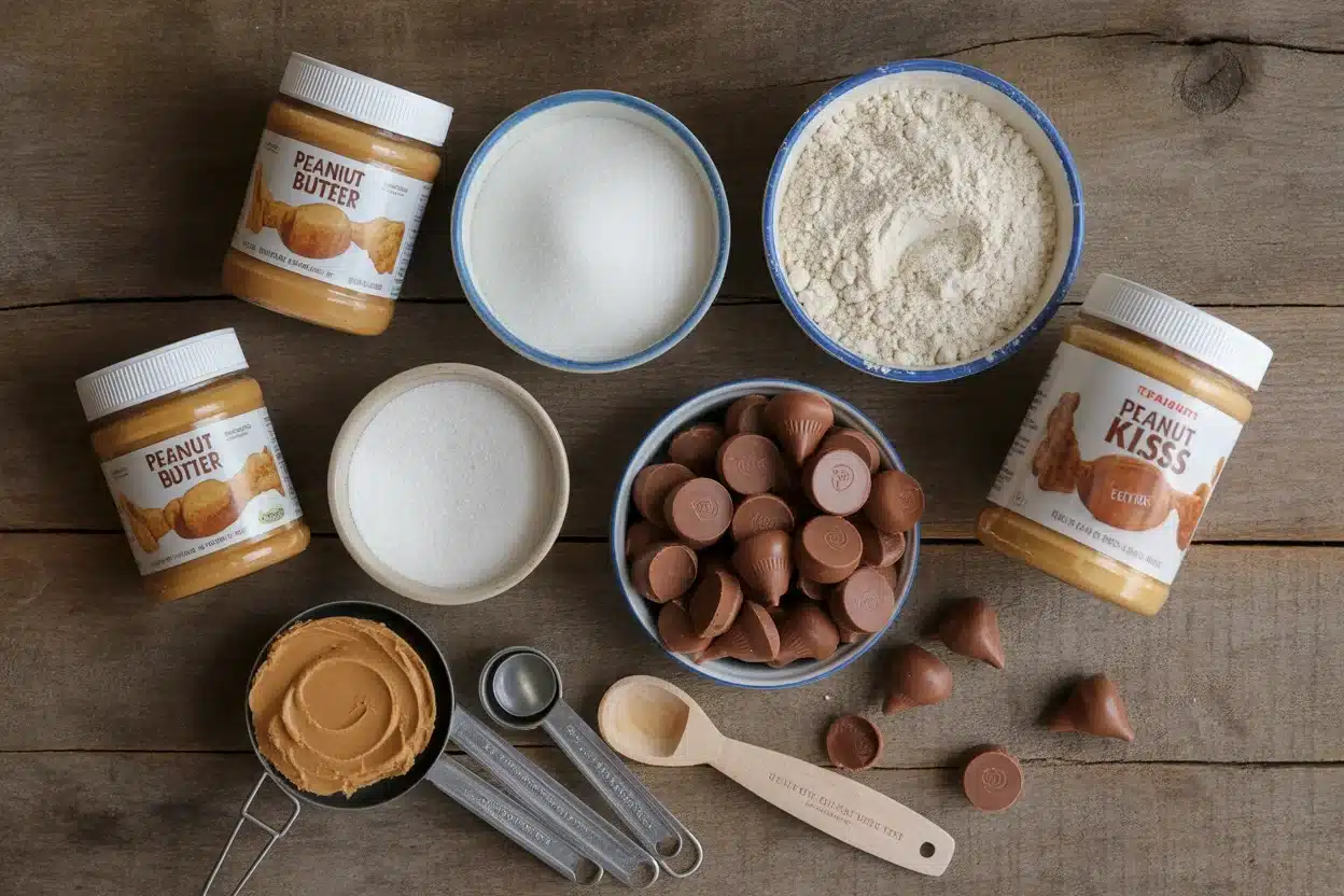 Easy 4-Ingredient Peanut Butter Kiss Cookies You’ll Love